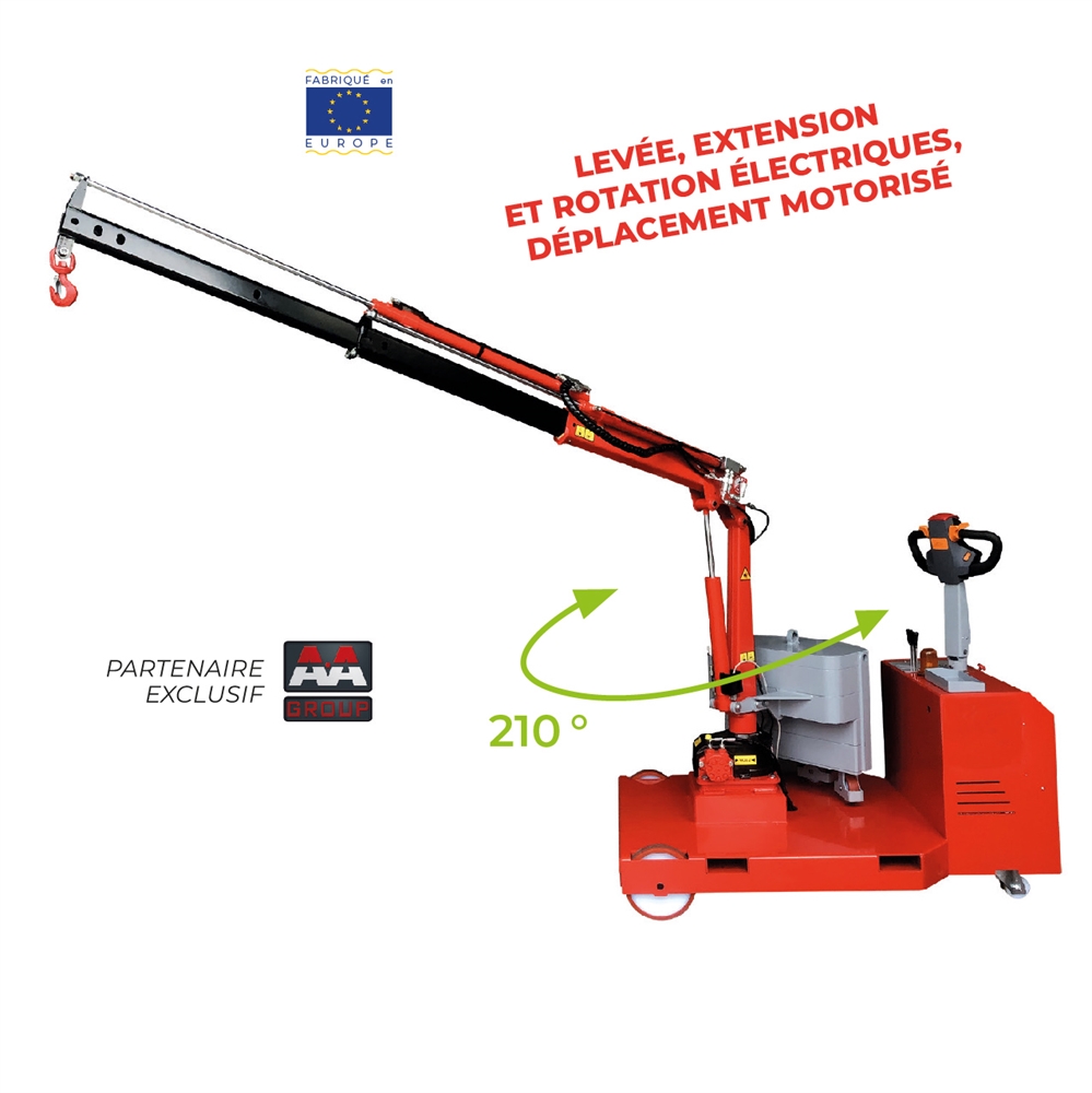 Stockman | Motorized pivoting counterbalance shop crane 200 and 500 kg ...
