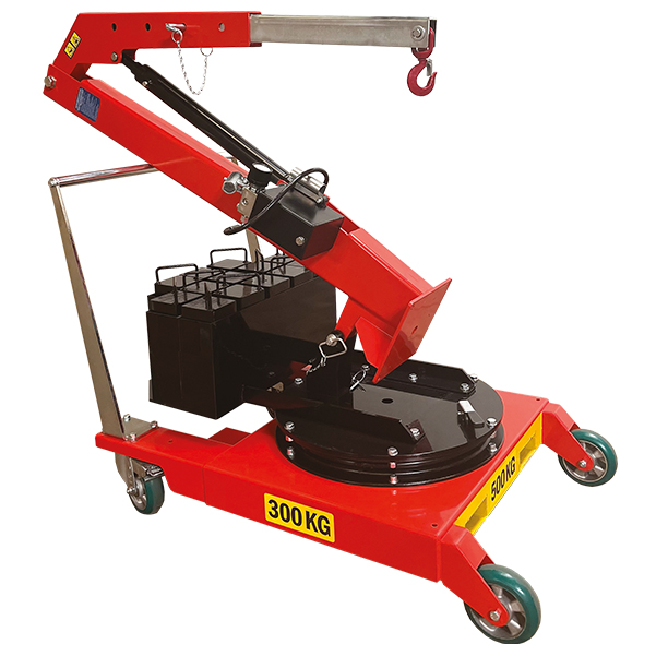Stockman | Rotating and folding cantilever workshop crane with ...