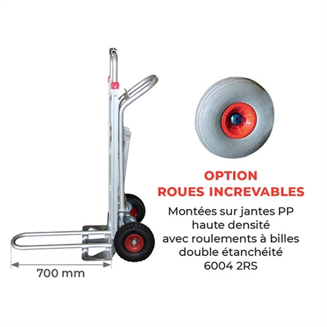 Stockman | Diable / chariot aluminium 3 en 1 250 / 350 kg - STC3