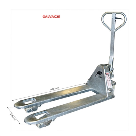 Stockman | Transpalette manuel premium galvanisé 2500 kg - GALVAC25